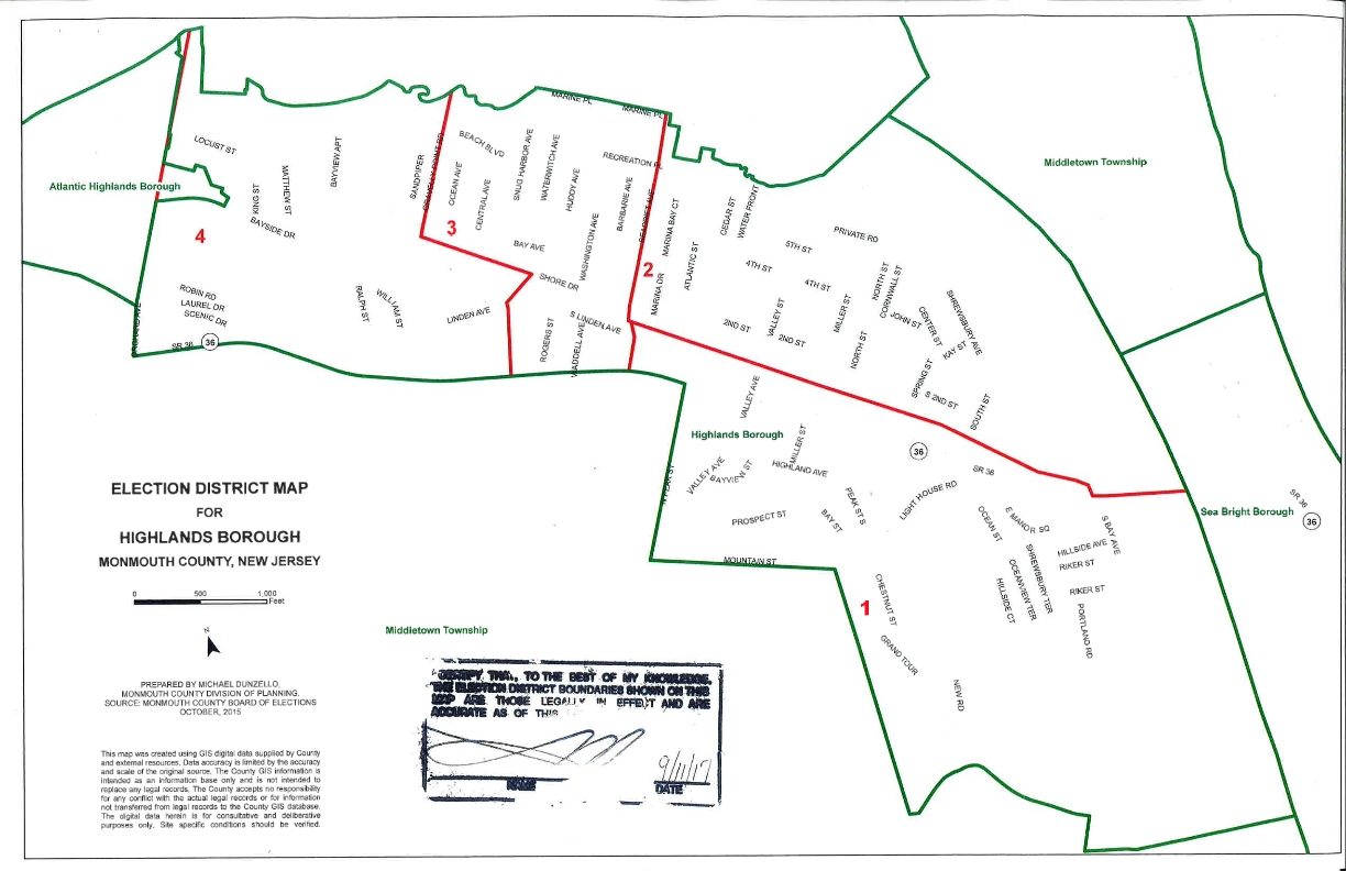 Election – Borough of Highlands, New Jersey