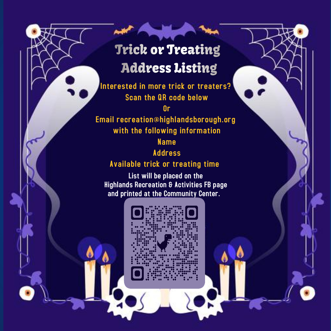 Halloween Information – Borough of Highlands, New Jersey