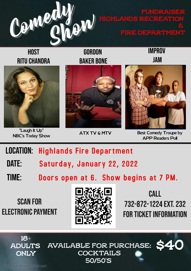 Highlands Recreation & Fire Department – Adult Comedy Show – Borough of ...