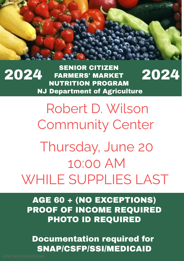 2024 Senior Citizen Farmers Market Vouchers – Borough of Highlands, New ...